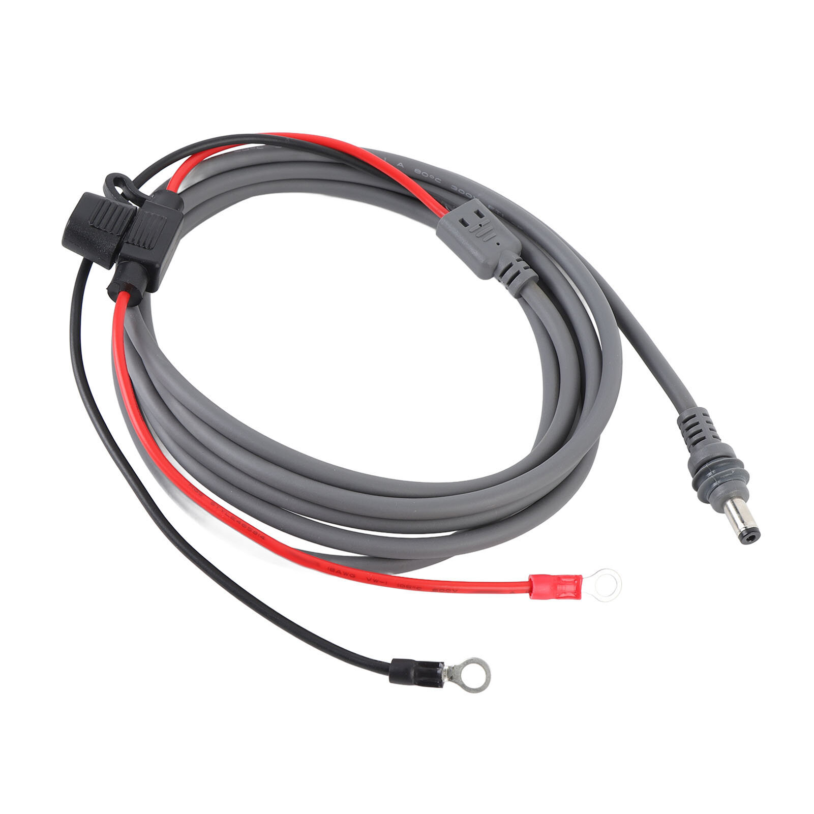 Кабель питания постоянного тока 6.6 футов с предохранителем 30А для спутниковой антенны.