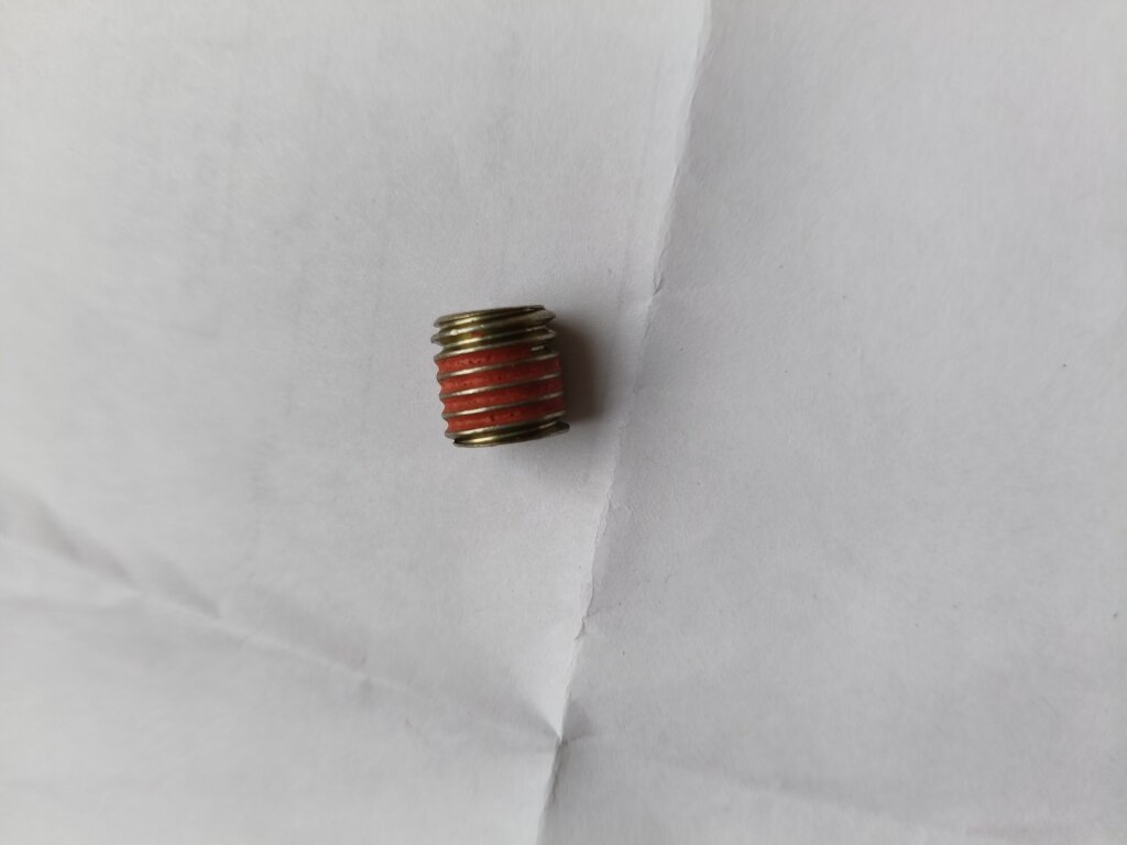 Ввертыши М12 для болта М8 со стопорным покрытием, 10 штук