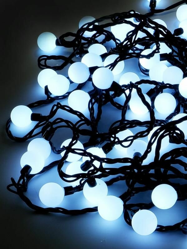 Гирлянда «Шарики» OLDBL70-W-E 10м 70 бел. светодиод. с доп. соед. до 3-х мод. IP54 SHLights 4690601004376