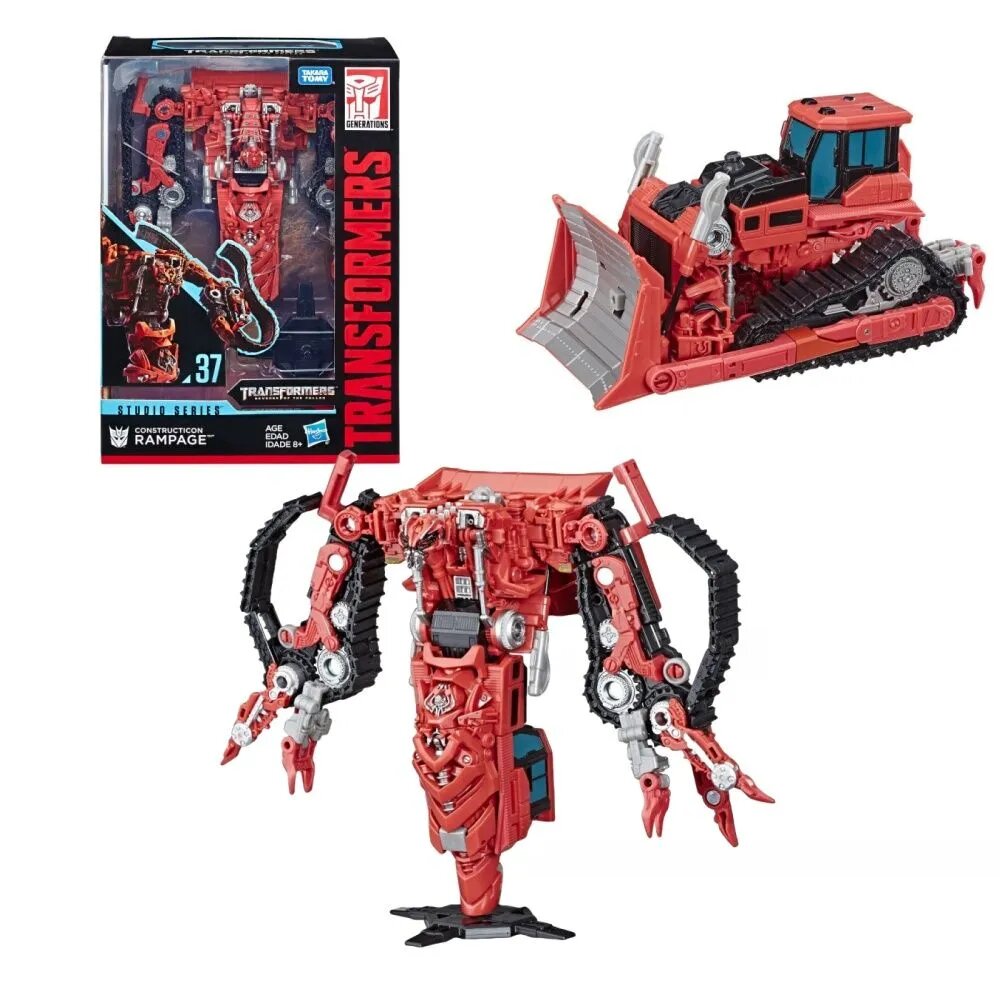 Трансформеры Hasbro Игрушка Studio Series Voyager Transformers SS37 Constructicon Rampage 6.7дюйма (17 см) E4180