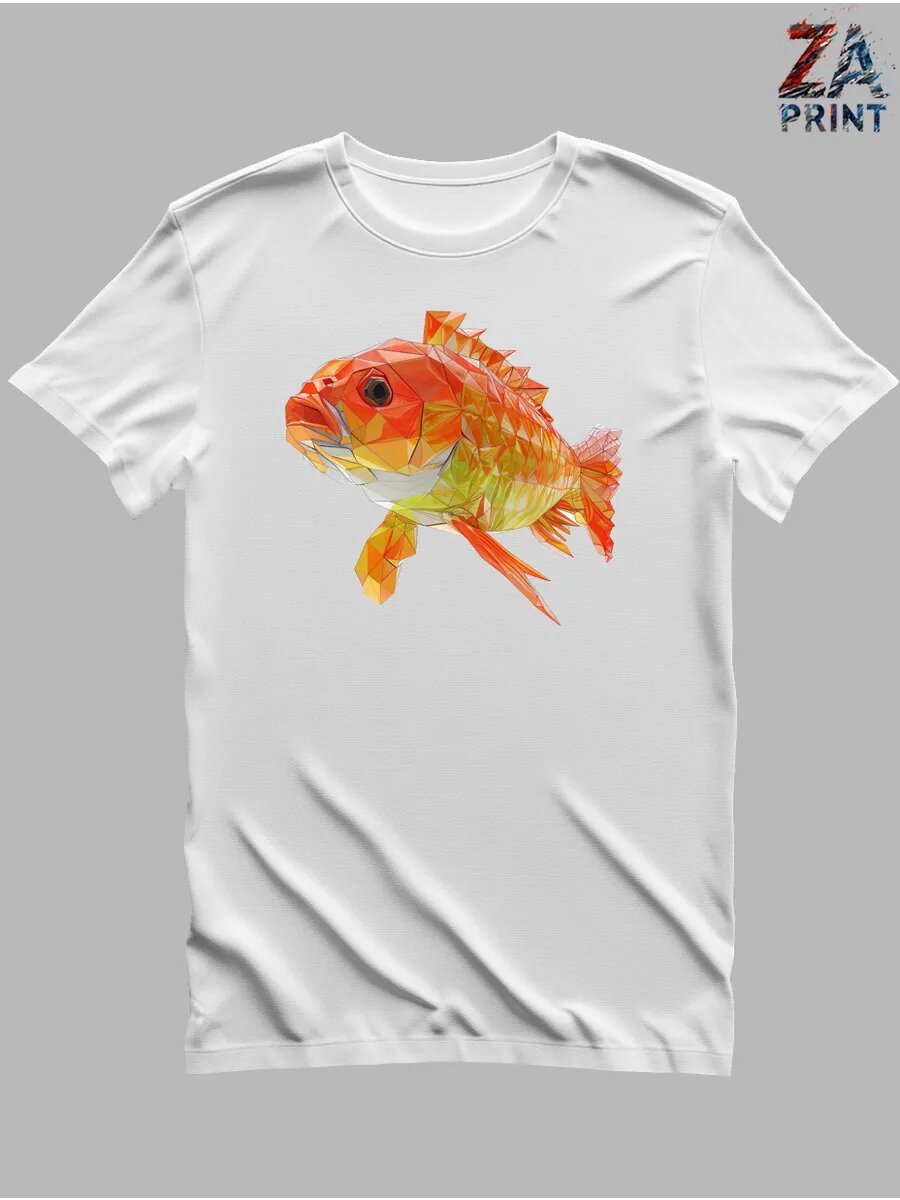 Футболка золотая рыбка