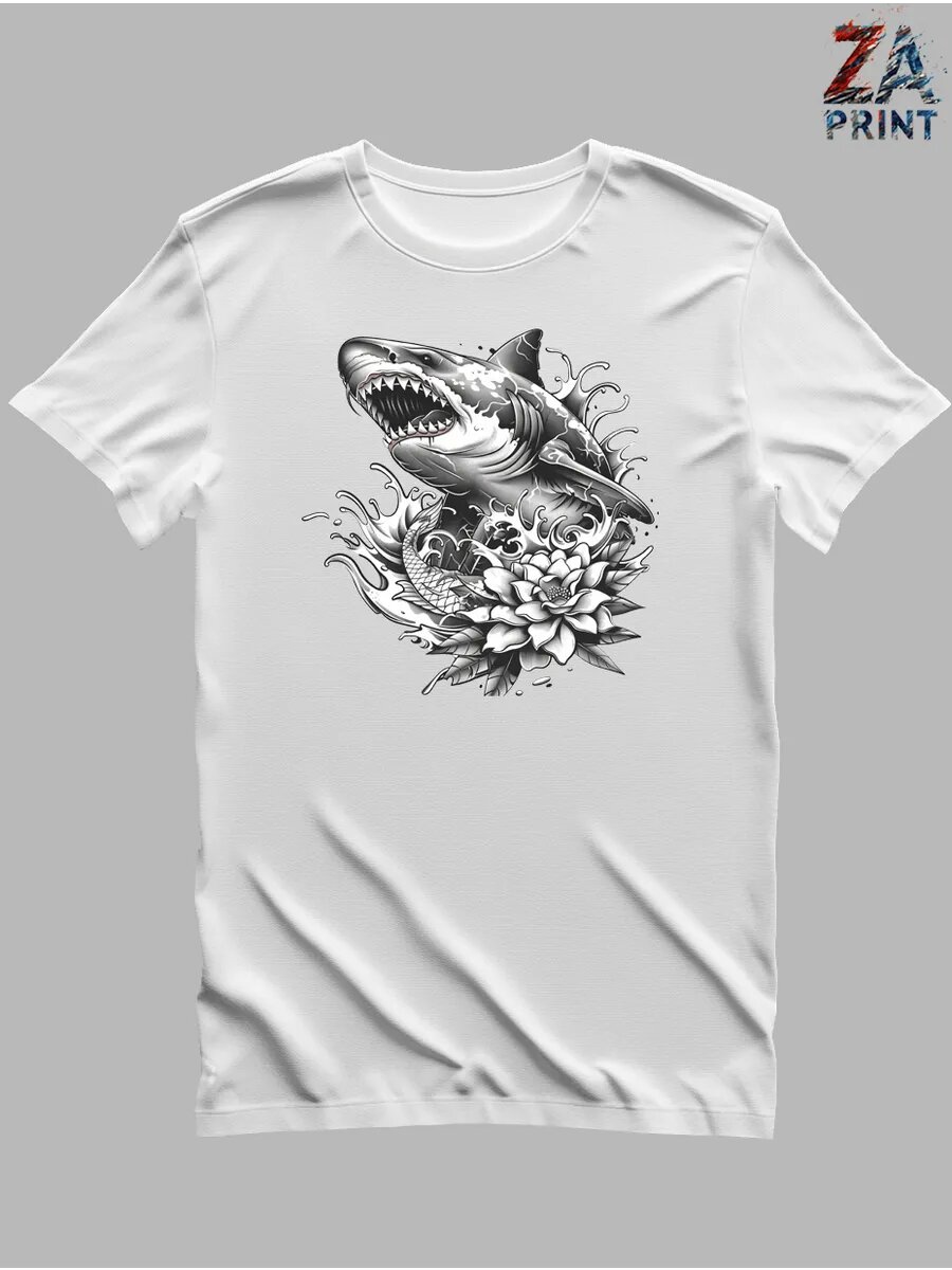 Футболка акулы