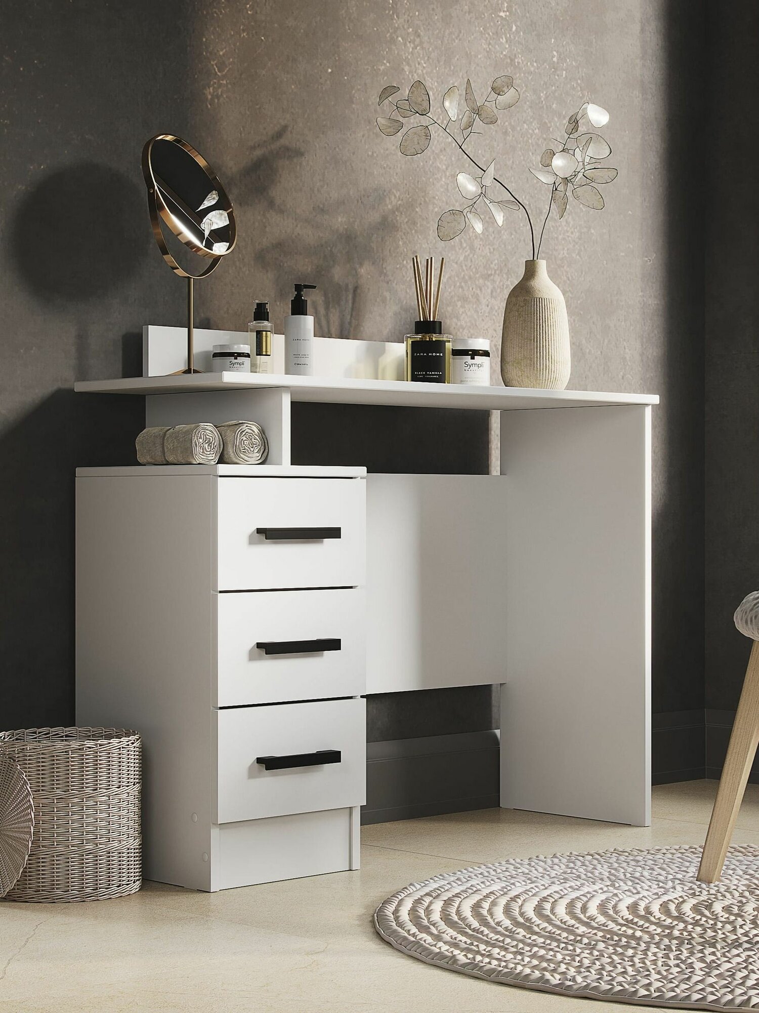 ЛДСП Трюмо ЭКО Белый гладкий (Эра)