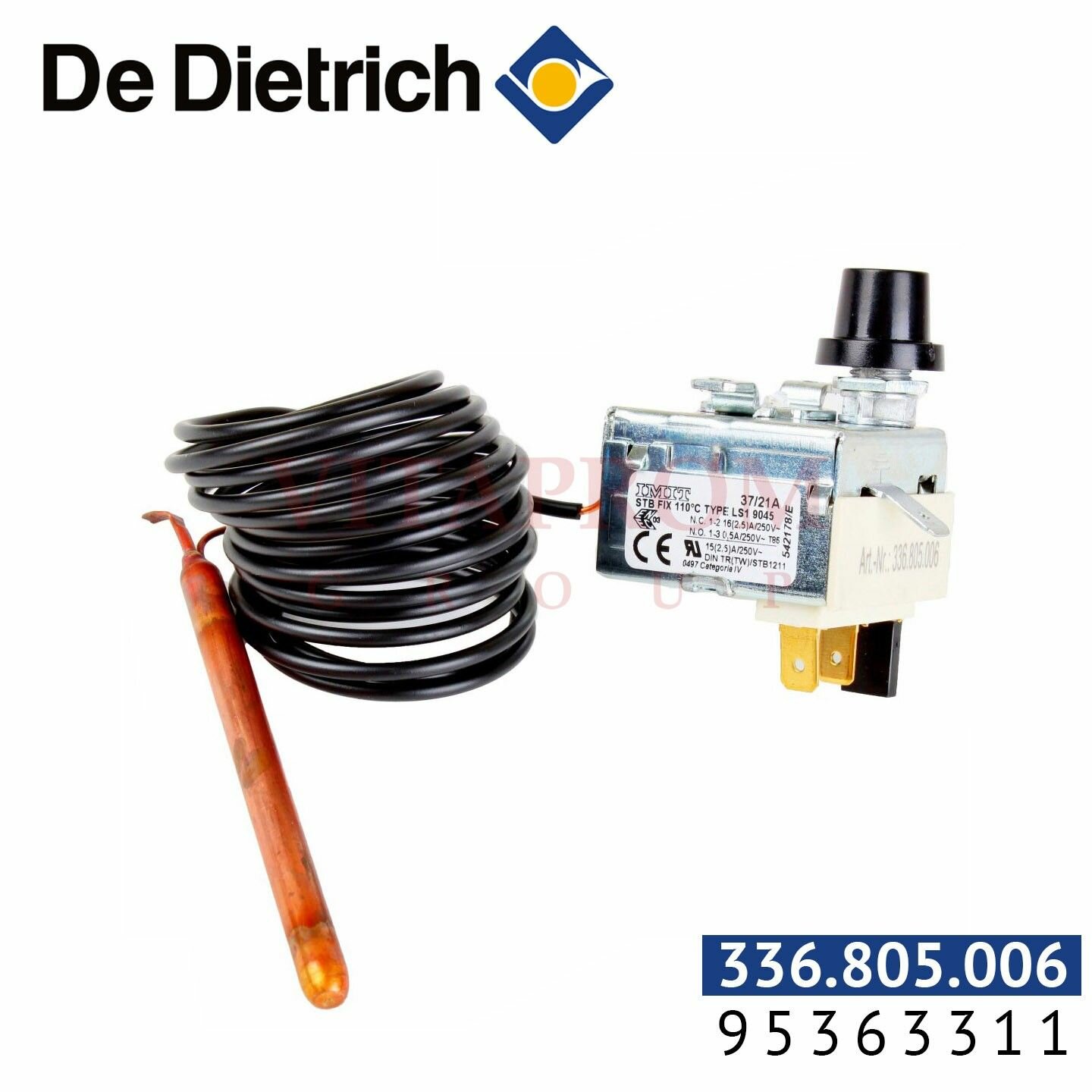 Защитный термостат De Dietrich 95363311 110 С