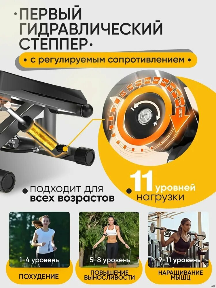 Степпер, Домашний степпер, педальный тренажер для альпинизма на месте — фото 1