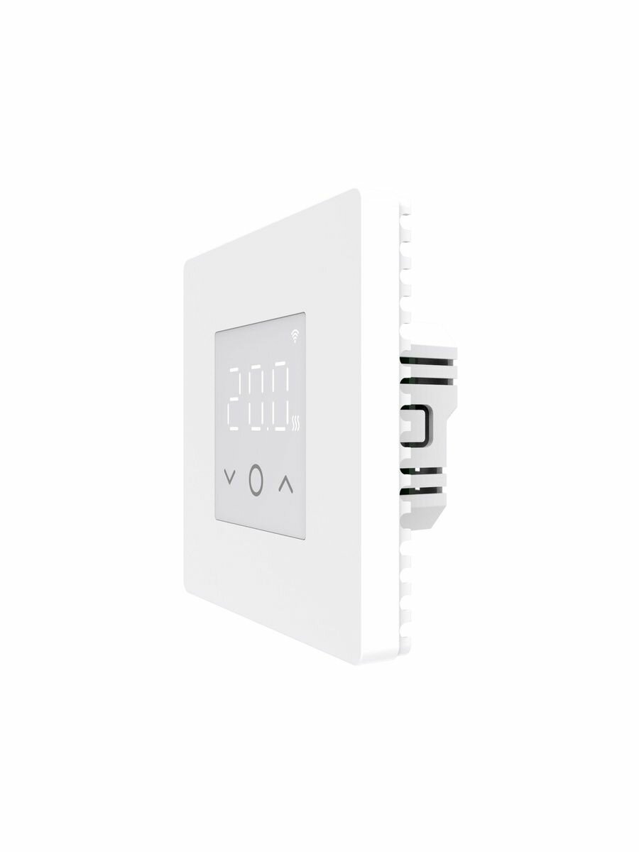 Терморегулятор/Термостат для теплого пола ЕU29 белый Wi-Fi без рамки, с двумя рамками-переходниками под Legrand Valena и Schneider Unica