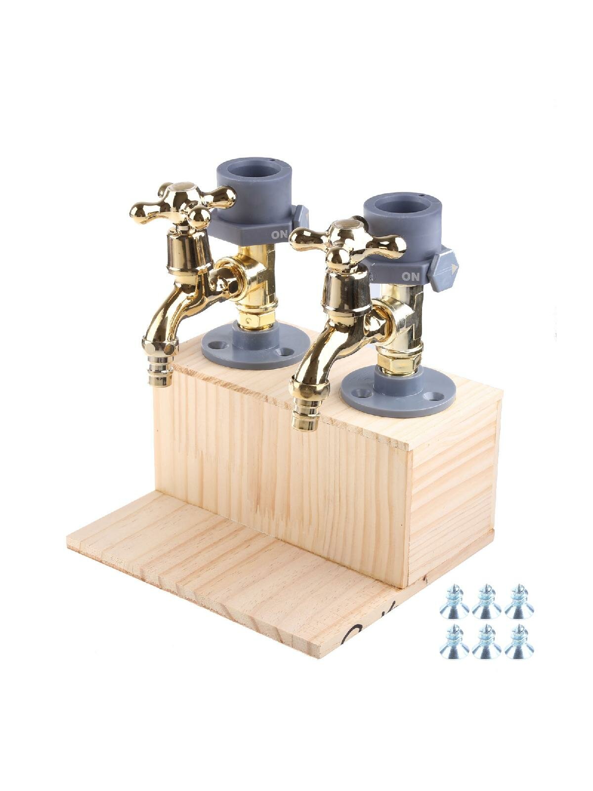 Деревянный диспенсер для вина с одним/двумя/тремя кранами. Графин для виски. Диспенсер для спиртных напитков. Деревянный кран.