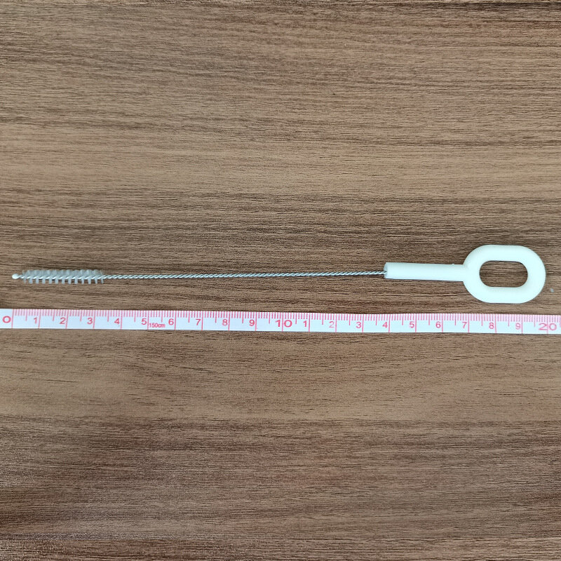 Щетка для чистки соломинок из нержавеющей стали, инструмент для чистки детских бутылочек, сосок, пробирок, чашек, спиральная головка, стальная проволока