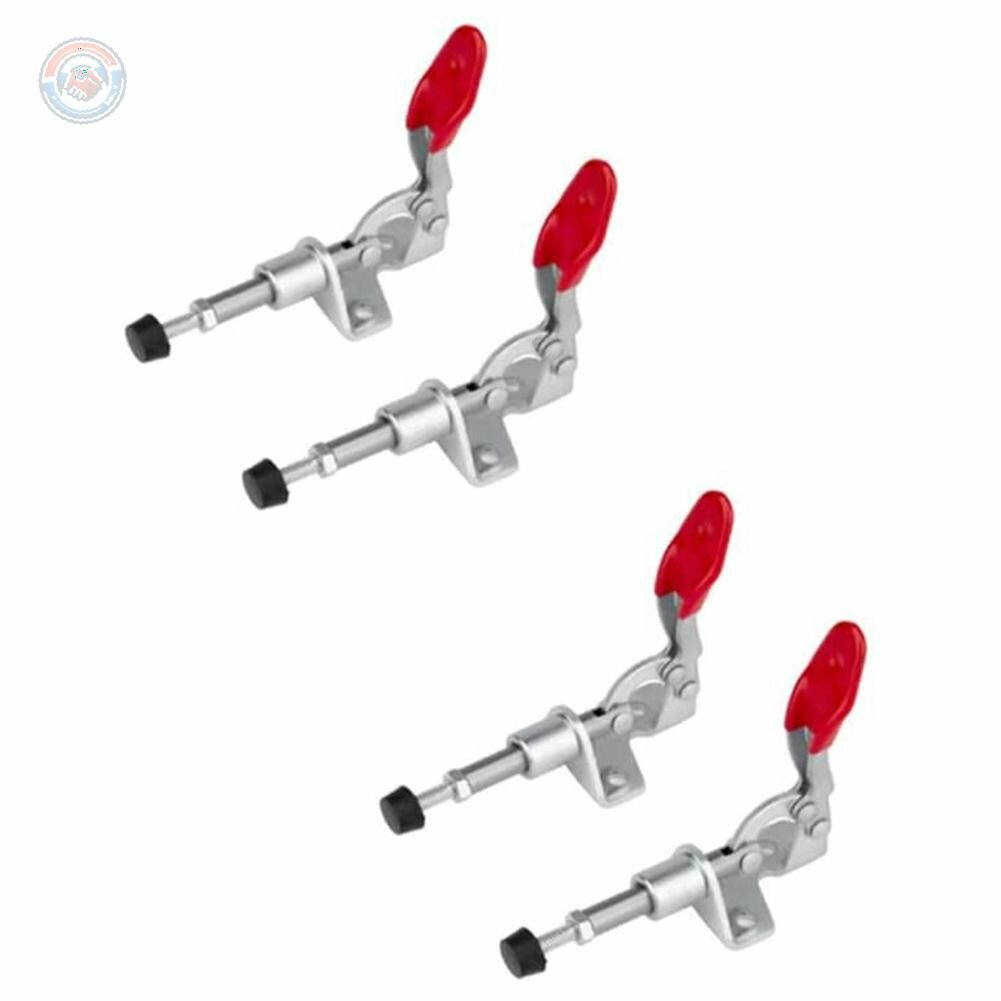 Набор из 4 зажимов 301AM 45 кг, шарнирно-рычажные плунжерные зажимы для сварки, вертикальный и горизонтальный тип, быстрая фиксация листового металла и печатных плат