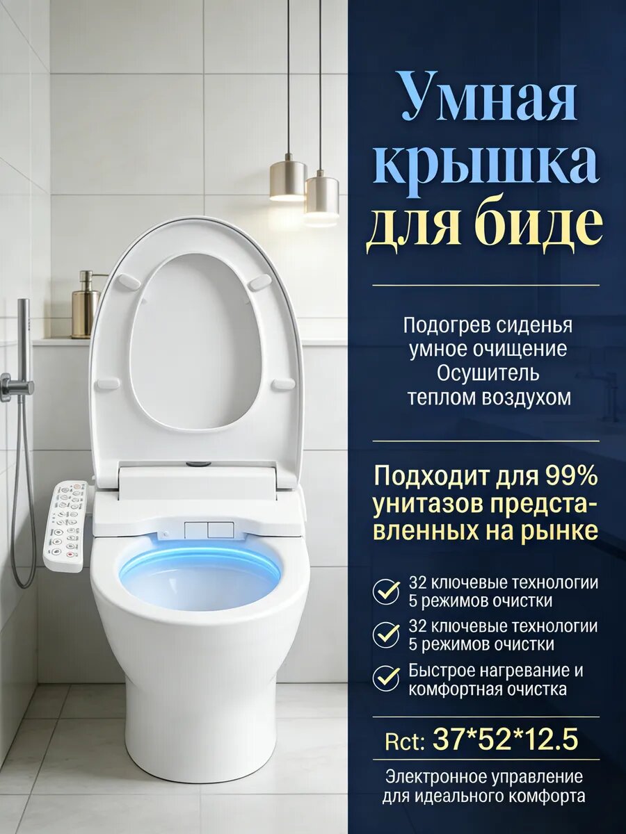 Умная крышка биде для унитаза