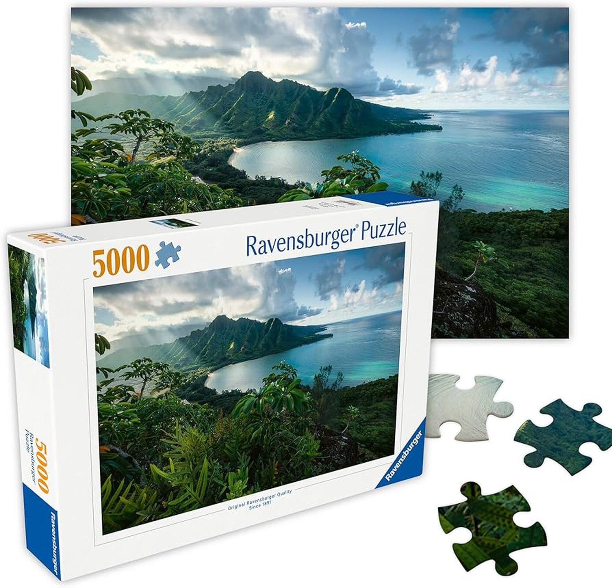 Пазл Ravensburger - Hawaiian Lookout/Гавайская смотровая площадка, пазл из 5000 деталей - Равенсбургер 161065