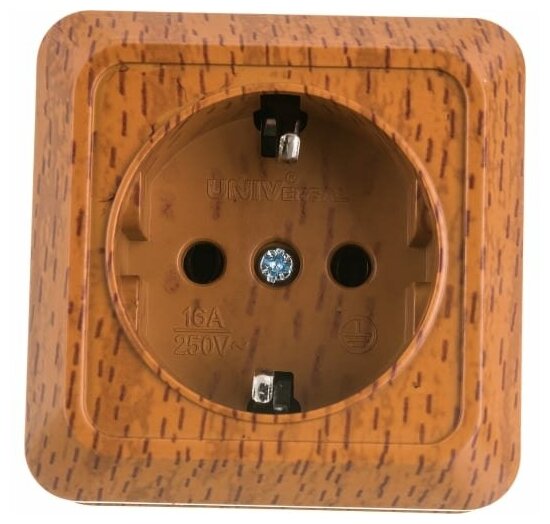 Розетка с/з бук олимп оп 16А, 220Вт (7946796)
