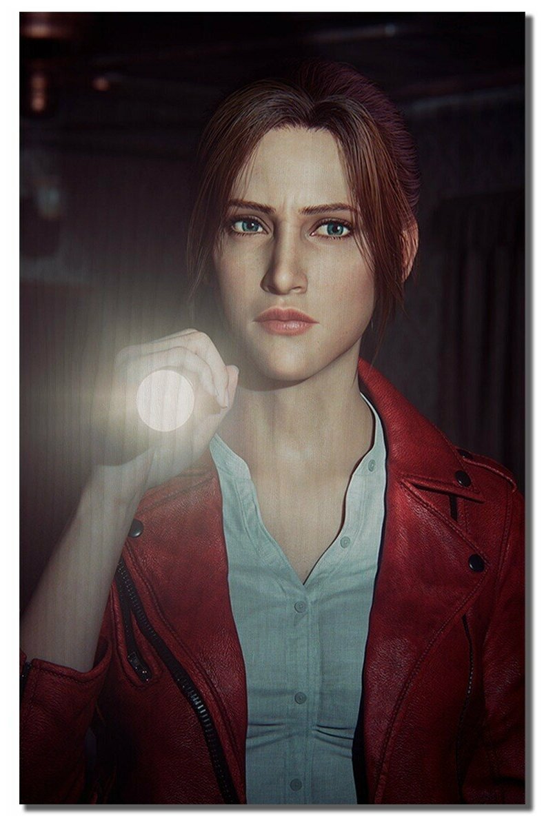 Картина интерьерная на дереве, рисунок Сериал обитель зла бесконечная тьма 5349 В 60х40