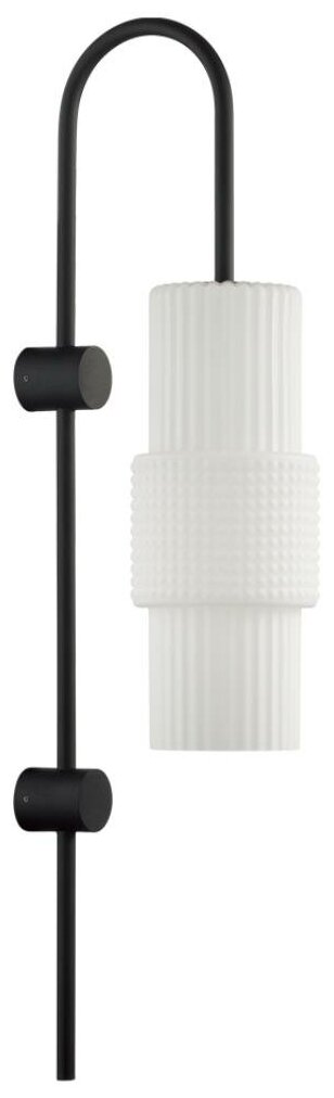 5017/1W MODERN ODL23 405 черный/белый матовый металл/стекло Бра E14 1*40W PIMPA