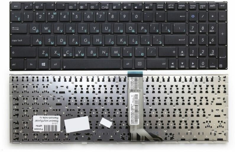 Клавиатура для ноутбука Asus X555L, X553, A555LA, A555LD, A555LN, A555LP, D550, TP550, X750 черная