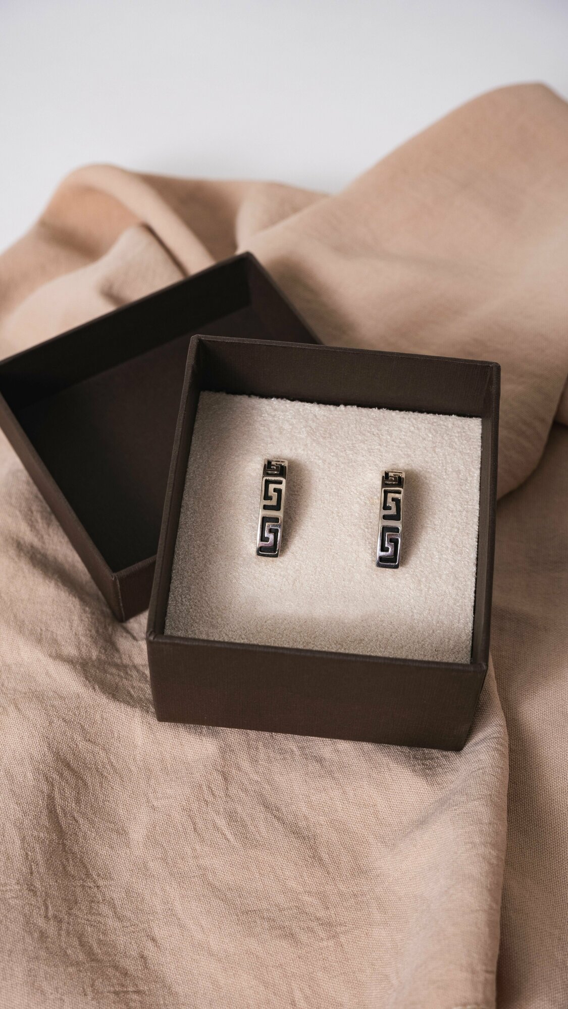 Серьги, серебро, 925 проба, родирование, каучук