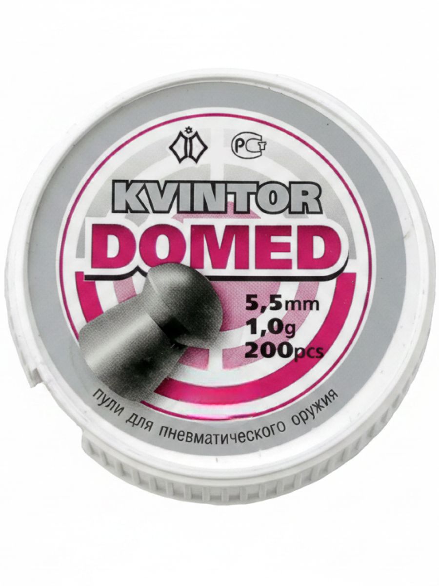 Пули для пневматики 5,5 "Kvintor Domed " (200 шт) 1,0 гр.