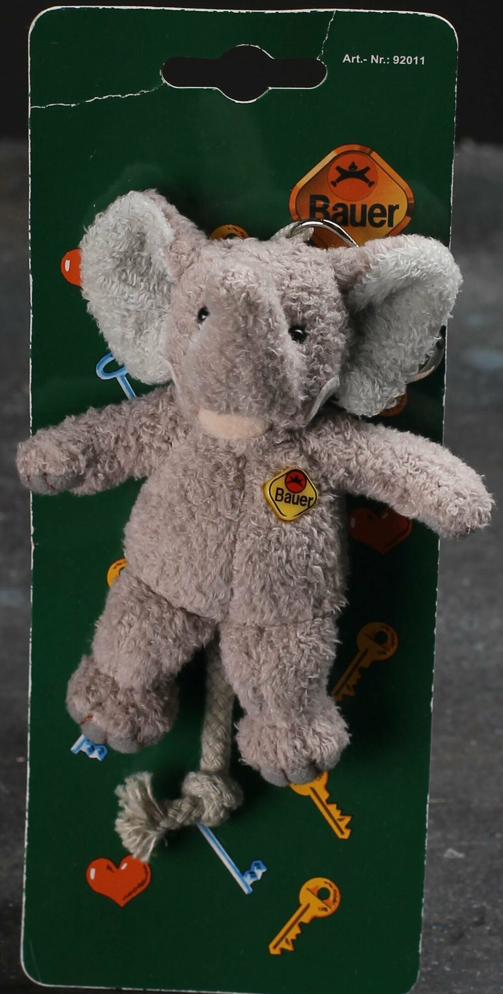 Мягкая игрушка брелок Слон 12 см