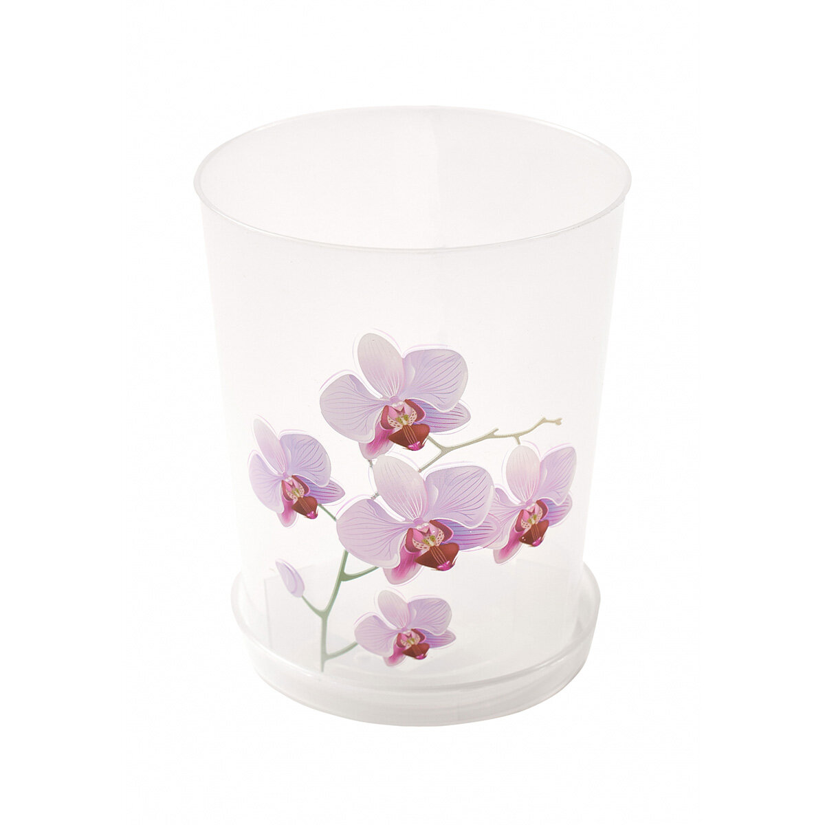 Горшок для орхидей "Альтернатива" Декор, с поддоном, 0,7 литра