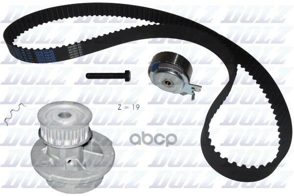 Комплект ГРМ с водяным насосом O106 OPEL Astra Vectra Corsa 1 4 1 6 91 Dolz арт. KD021