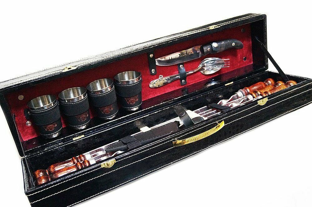 Набор с шампурами в кейсе