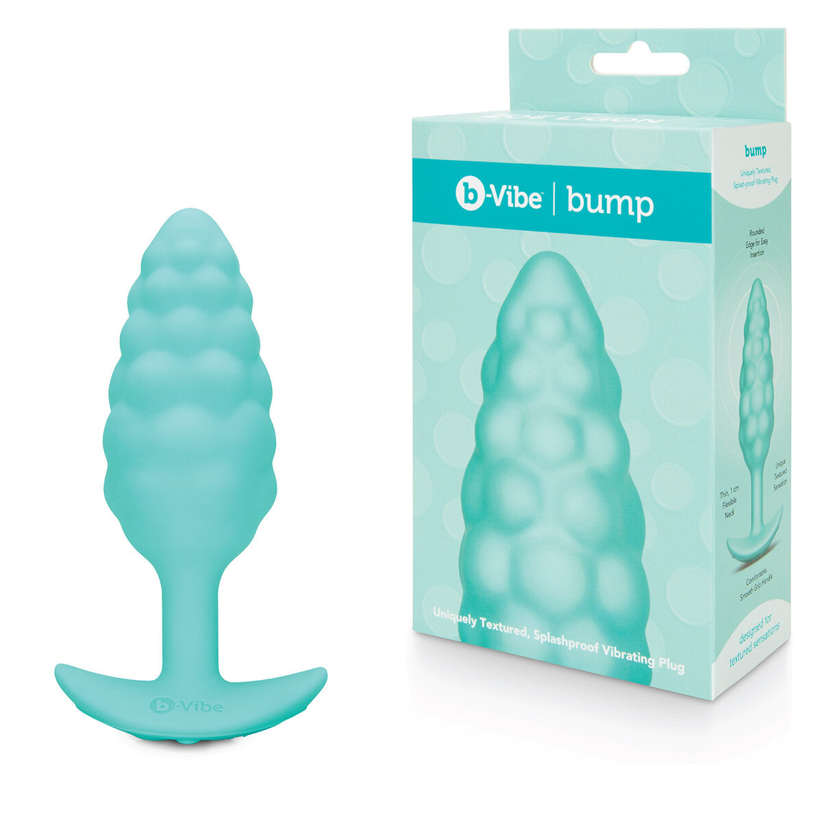 Анальная пробка "Bump" B-Vibe, силикон, 10 режимов вибрации, длина 12см