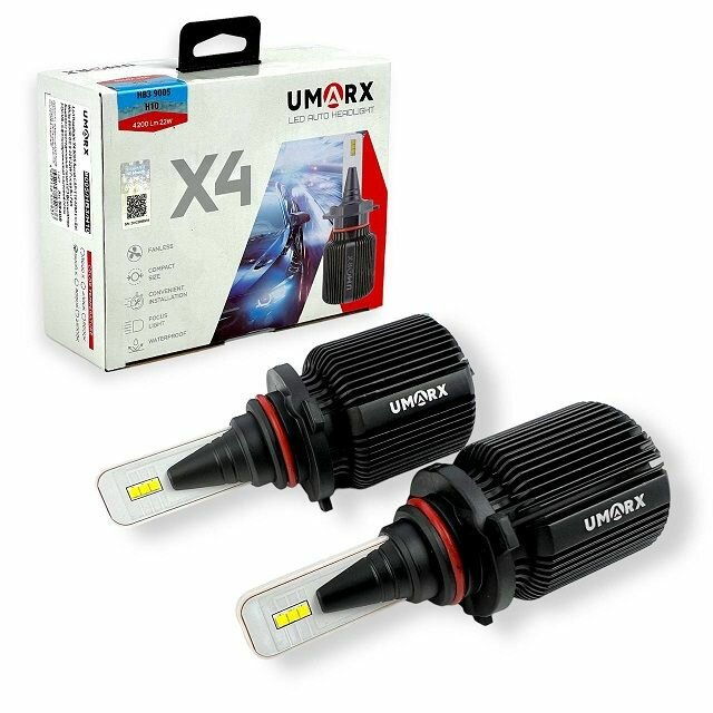 Светодиодные лампы HB3 X4 6000K 4200Lm 22W 9-32V