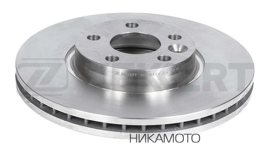 ZEKKERT BS-5125 Диск торм. перед. Ford Galaxy II 06- Mondeo IV 07- Land Rover Freelander 2 06- Volvo S60 II 10-
