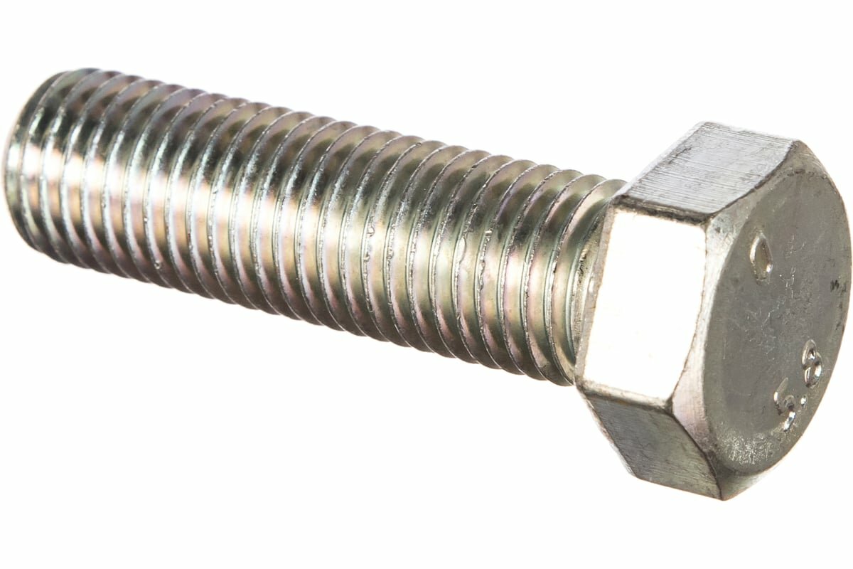 Tech-Krep Болт DIN 933 с шестигранной головкой оцинкованный М20х70 6 шт коробка 126543