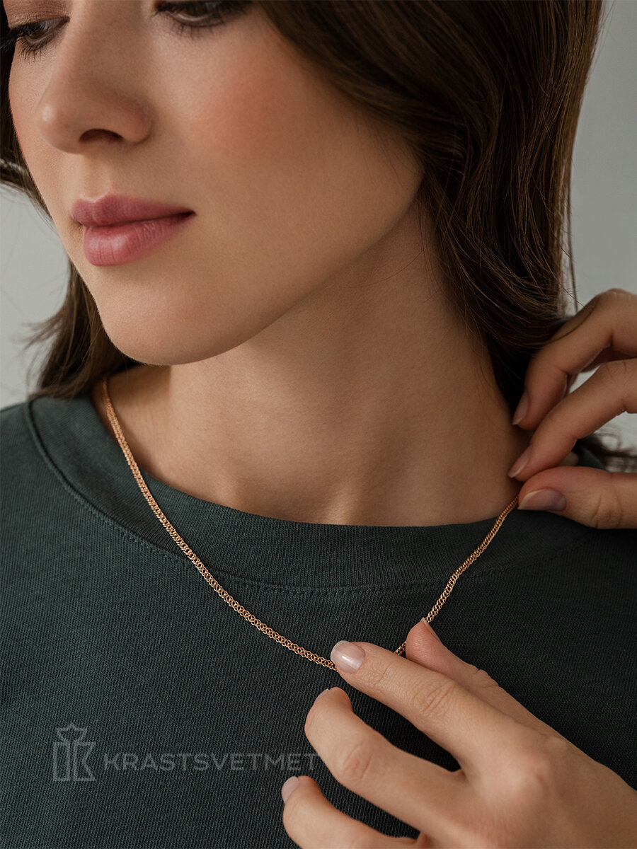 Цепь красное золото, 585 проба