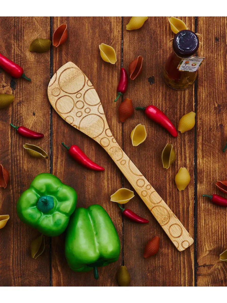 Лопатка кулинарная 30 см, бамбук