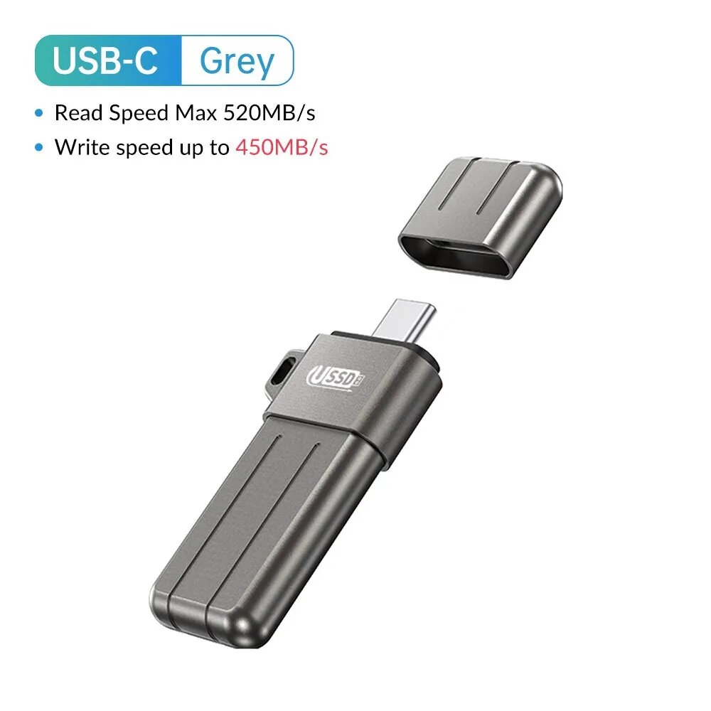 ORICO USSD флешка USB 3.2 1 ТБ 1 ТБ, Type C-Brown