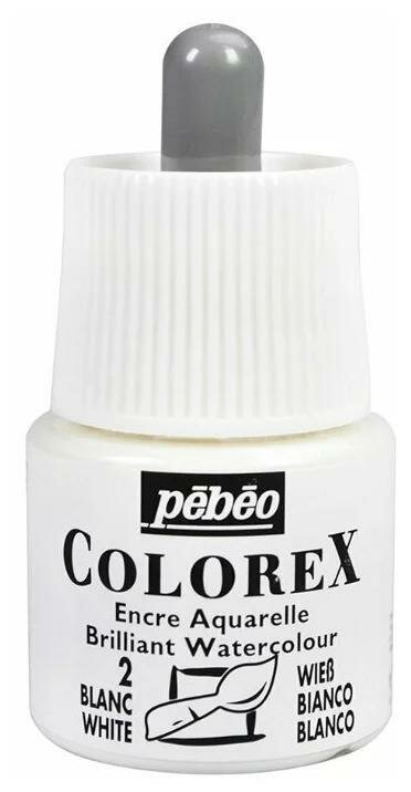 Акварельные чернила Pebeo "Colorex", белые, 45 мл