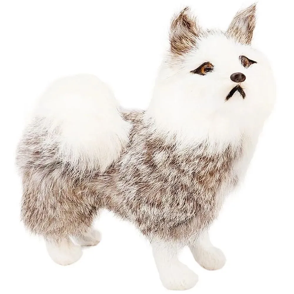 Фигурка "Собака хаски", из натурального меха