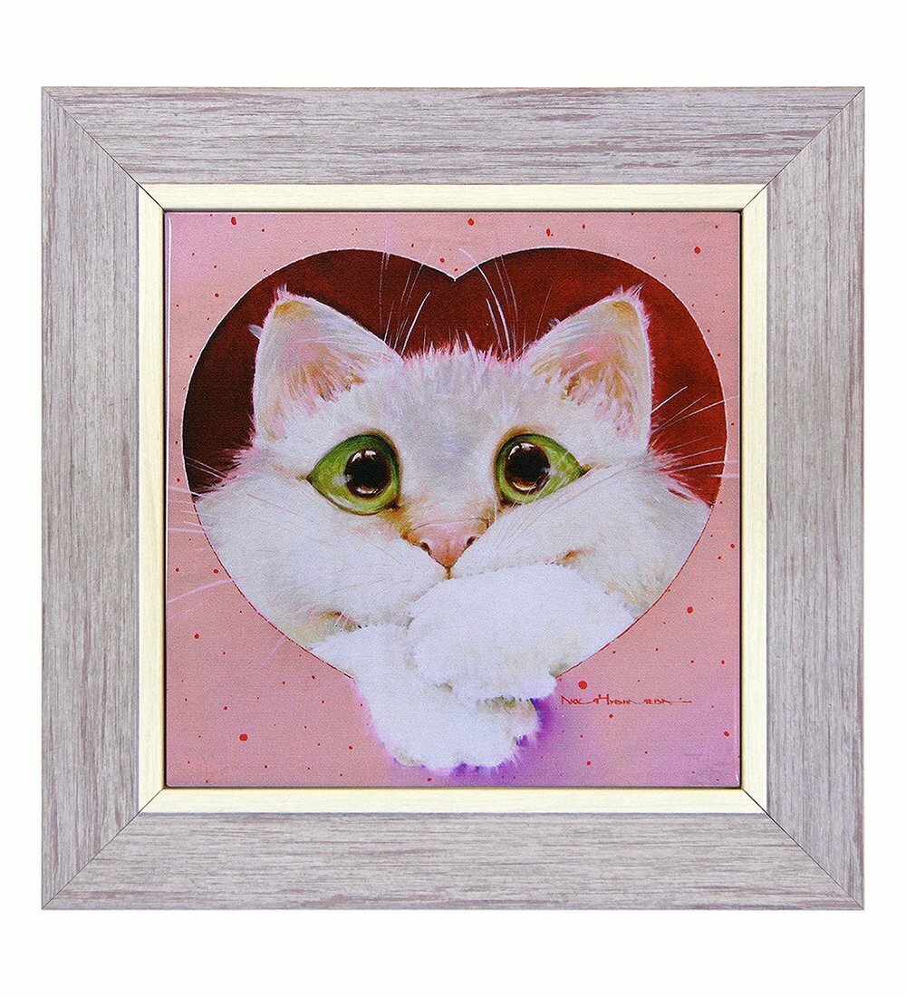 Панно керамическое 'Ты навсегда в моем сердце' 15х15