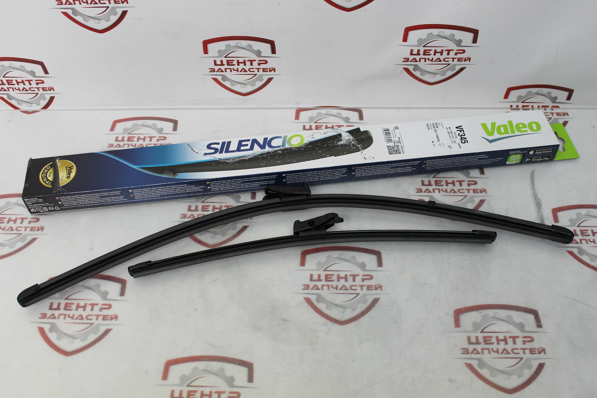 Щетки стеклоочистителя бескаркасные VALEO 574745 VF345 600+380 Push Button 19mm