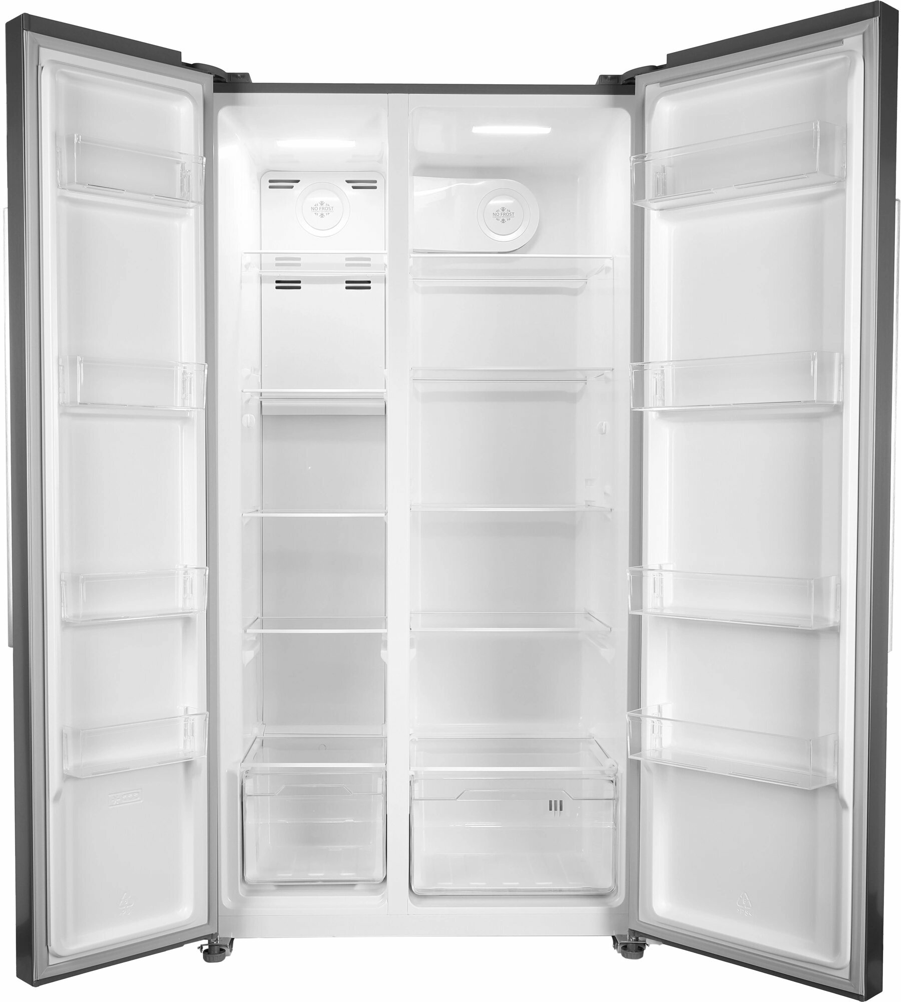 CS55023F нерж сталь / Холодильник двухкамерный Hyundai CS55023F Side by Side, нержавеющая сталь