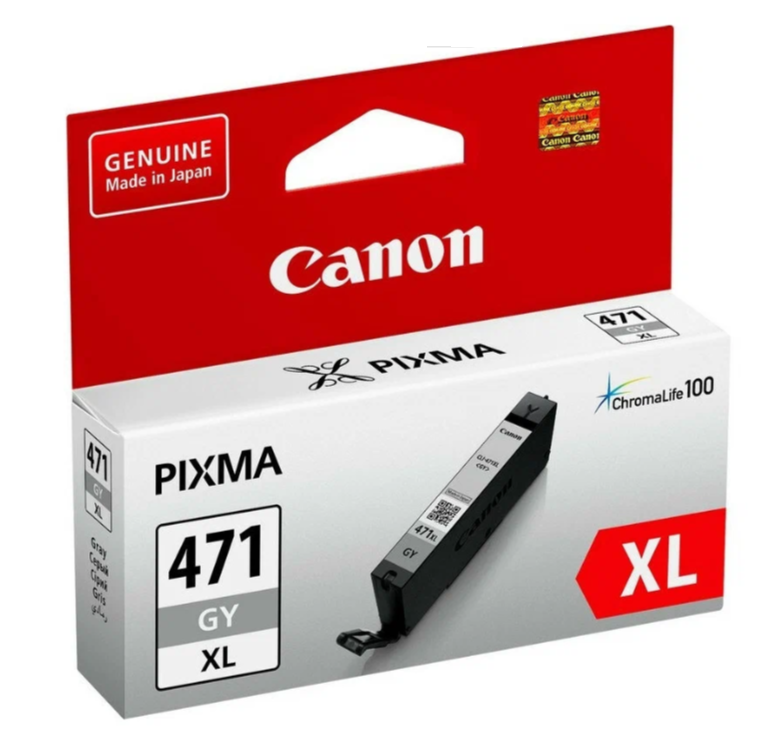 Картридж Canon CLI-471GY XL (0350C001), 290 стр, серый