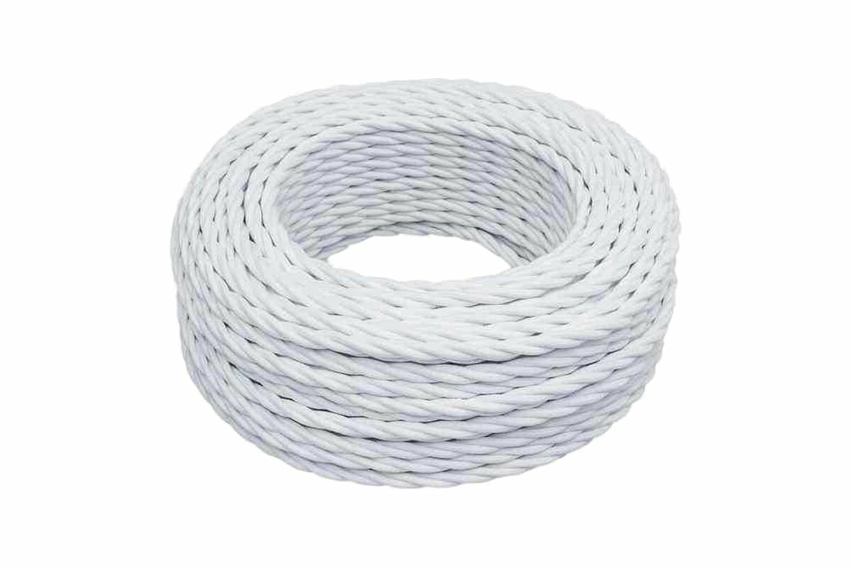 Bironi провод 2x2,5 белый (матовый) 20м B1-425-71-20