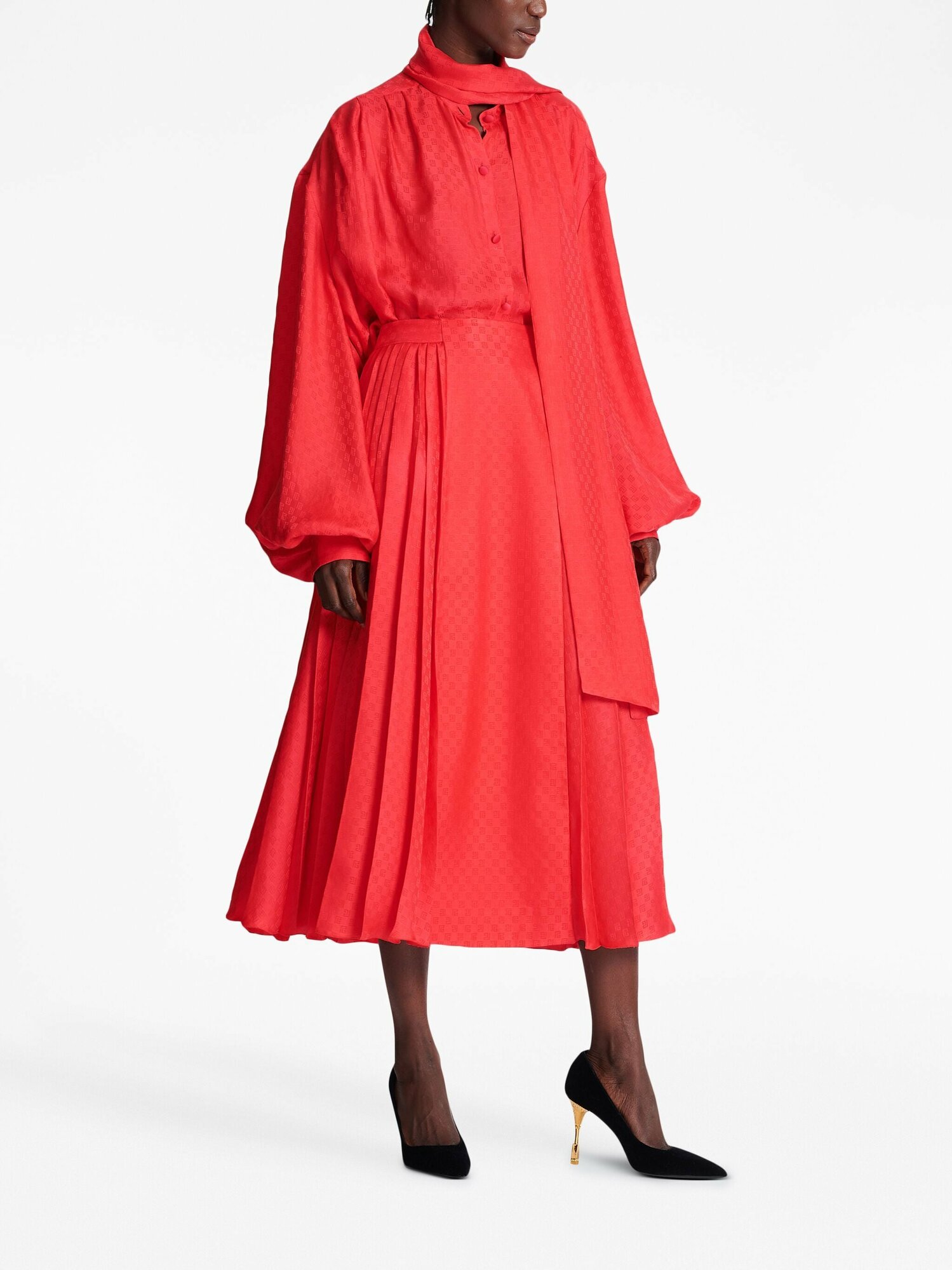 Юбка BALMAIN Mini Monogram, размер 34, pink — фото 1