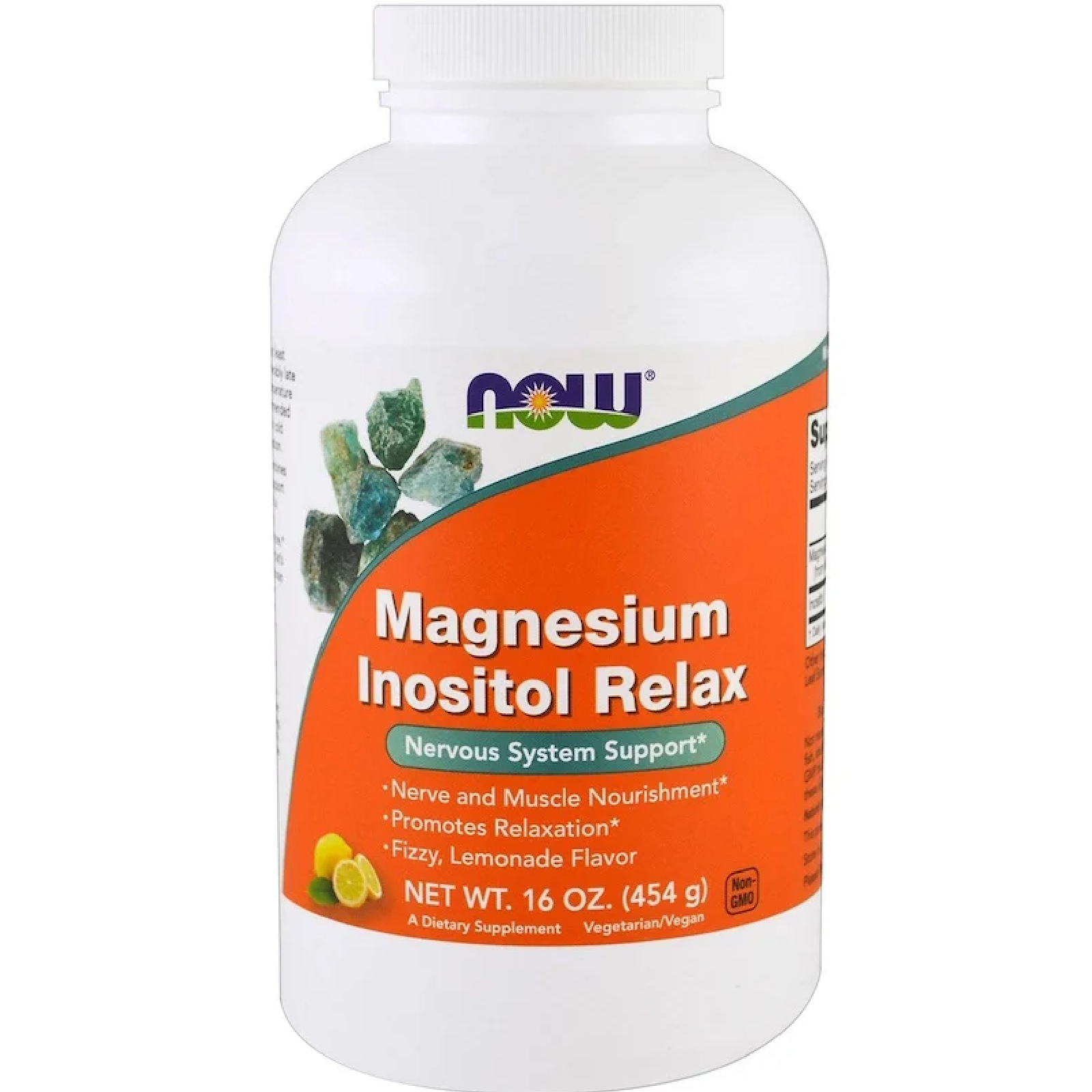 NOW Foods, Magnesium Inositol Relax, Маг2106909808 ний расслабляющий инозитол, лимонад, 454 г