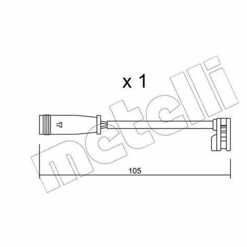 Датчик износа тормозных колодок Metelli SU313 для Mercedes SPRINTER 906,907,909, V-CLASS W447, Viano W639, Vito W447