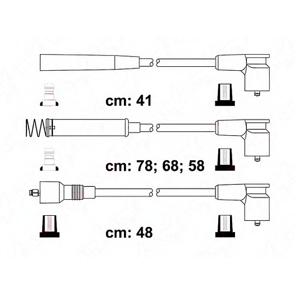 LYNXAUTO spe5939 (0300890580 / 0788 / 0986356801) провода высоковольтные Opel (Опель) vectra a 1 8-2 0 88-95 / Astra (Астра)