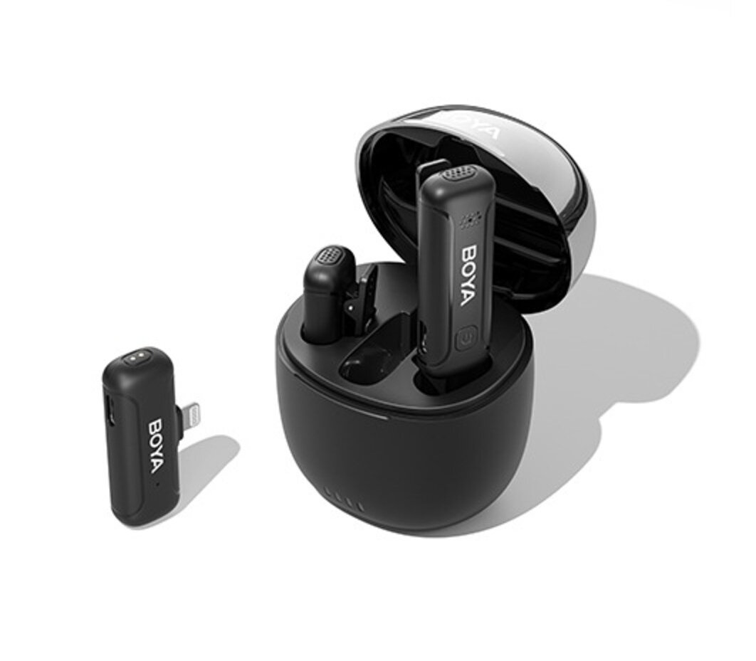 Беспроводная система Boya BY-WM3T-D2, двухканальная, 2.4 ГГц, TX+TX+RX, Lightning