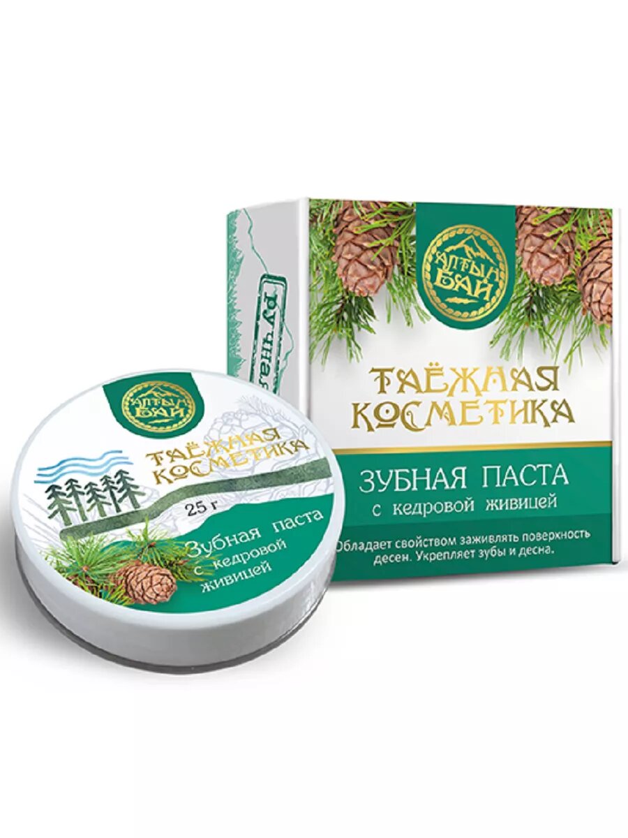 Зубная паста "С кедровой живицей", 25 г