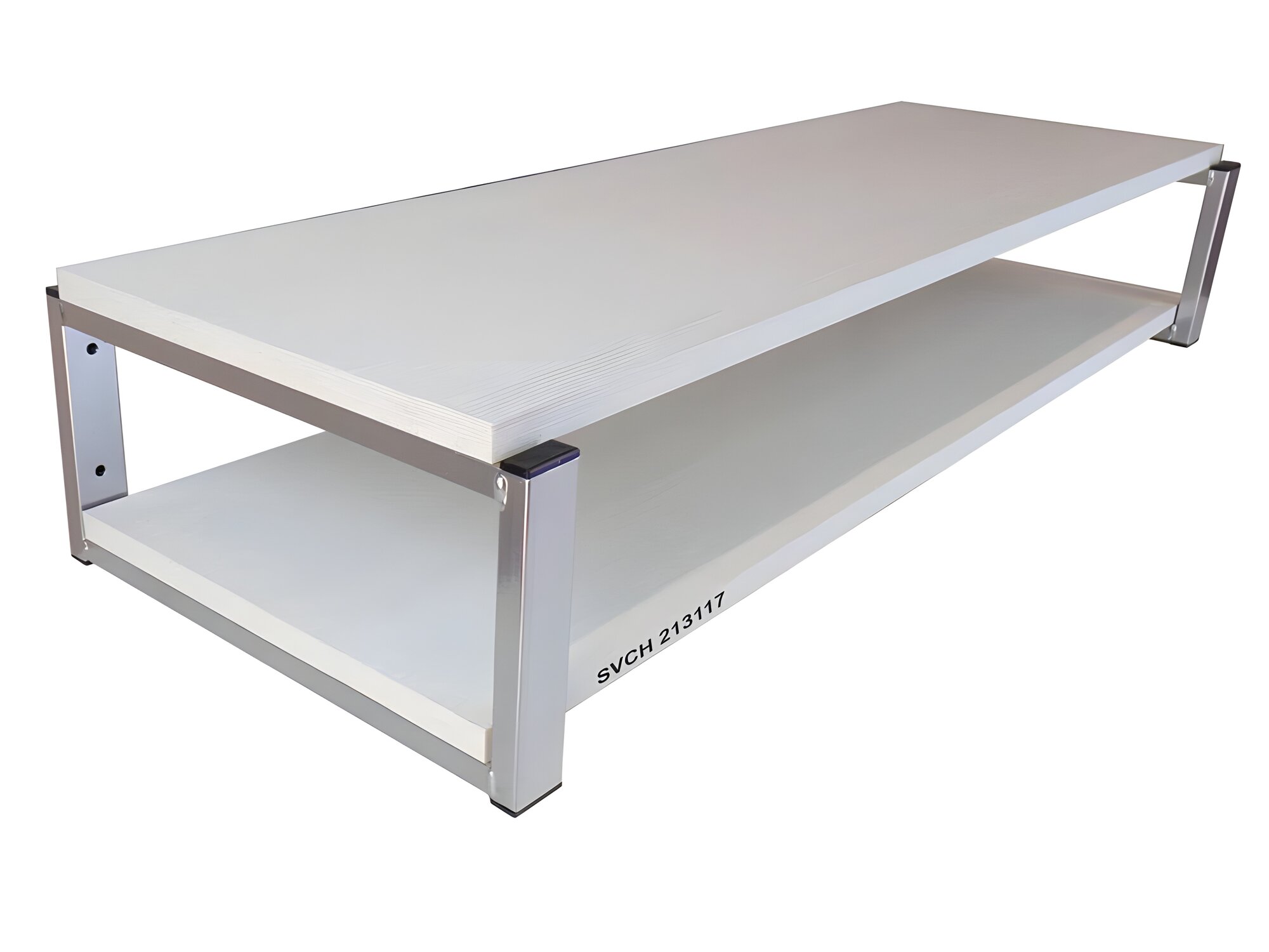 Полка для микроволновки GARROSS "SIBERIA 213117", 2 полки 30х90 см, высота 17 см, каркас серебристый, цвет полок сосна