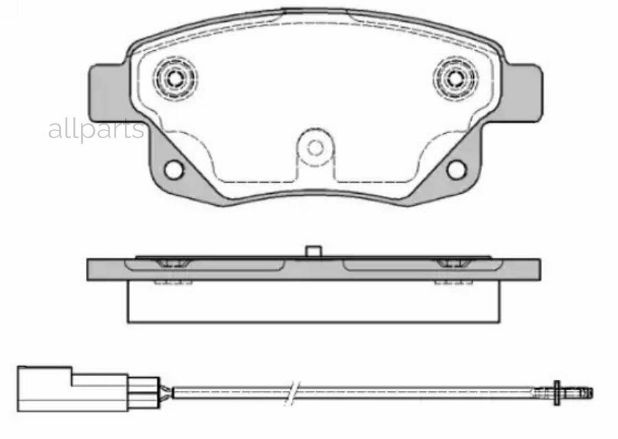 REMSA 125201 1252 01 колодки дисковые задние!\ Ford Transit/Tourneo Connect 2.2-3.2i/TDCi 06>