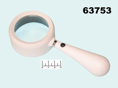 Лупа с подсветкой 2LED 4.5* 60мм G-111-060