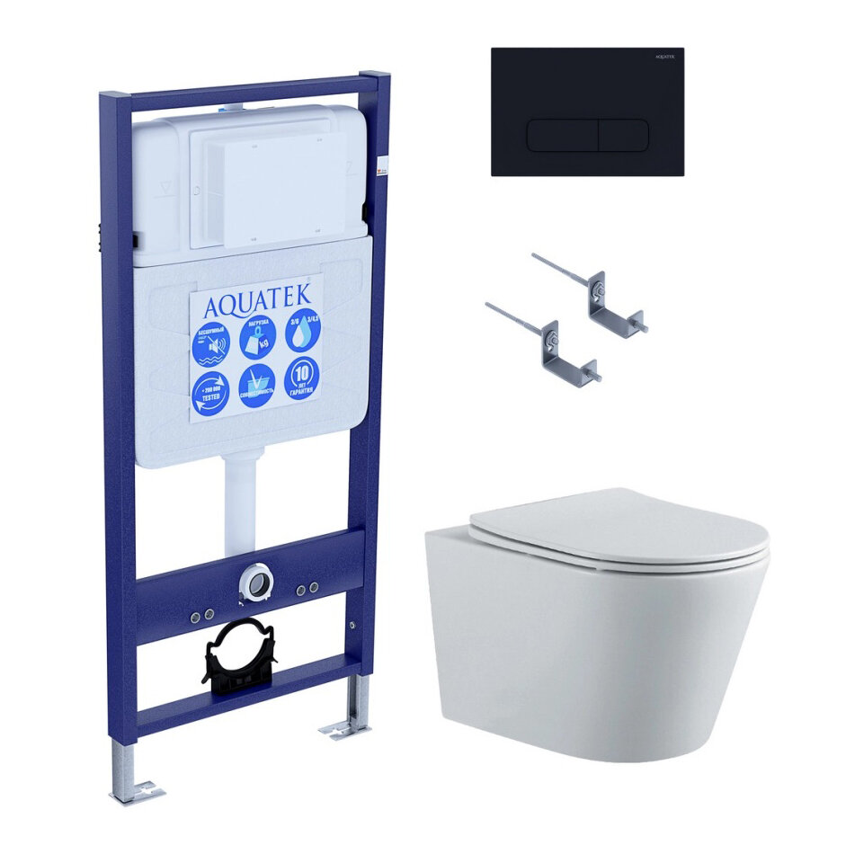 Унитаз с инсталляцией Акватек Вега SET AQUATEK ВЕГА-1905-017