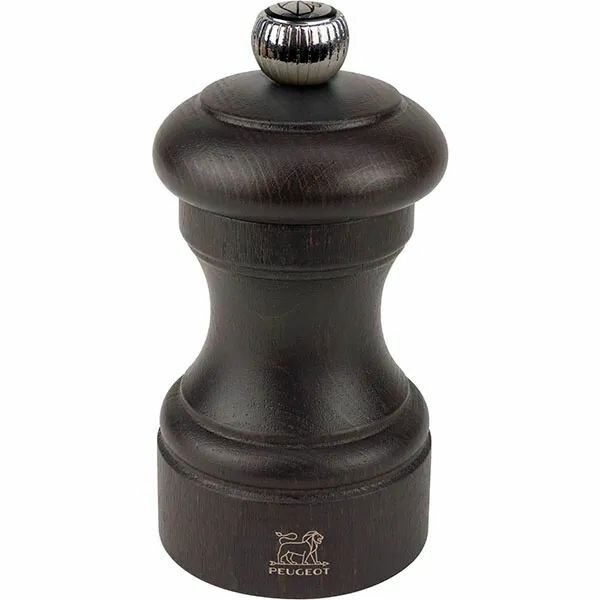 Мельница для перца Бистро бук D52, H100мм шоколад Peugeot